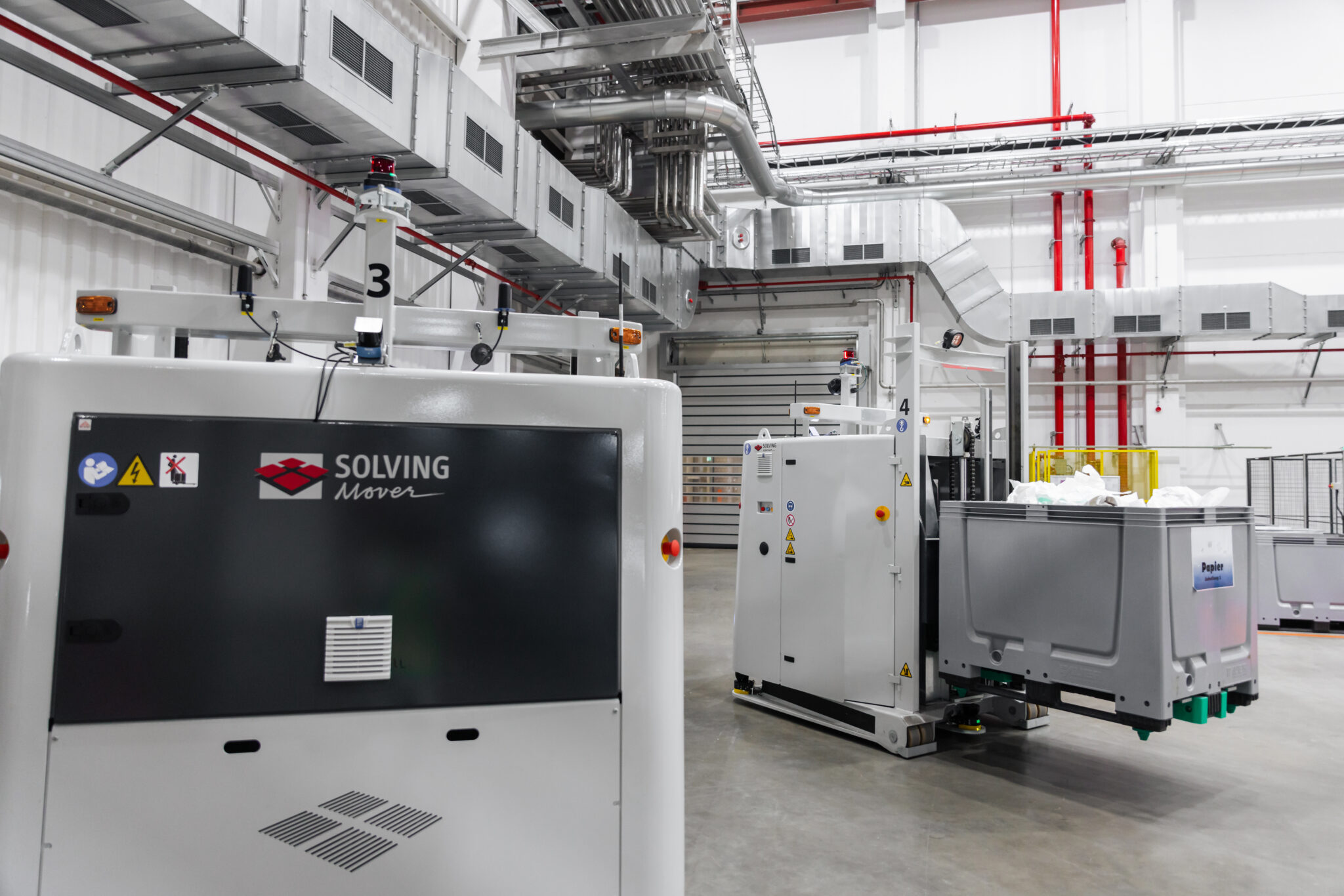 Automated Guided Vehicles strengthen the Sappi Alfeld plant - Solving